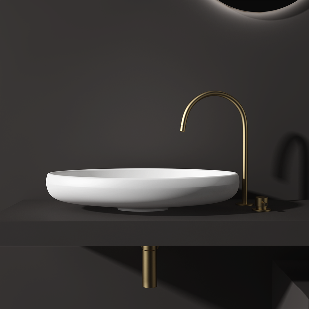 Low Slimline Thin Basin - 600mm - CSB12 Various Colours – Stonebaths