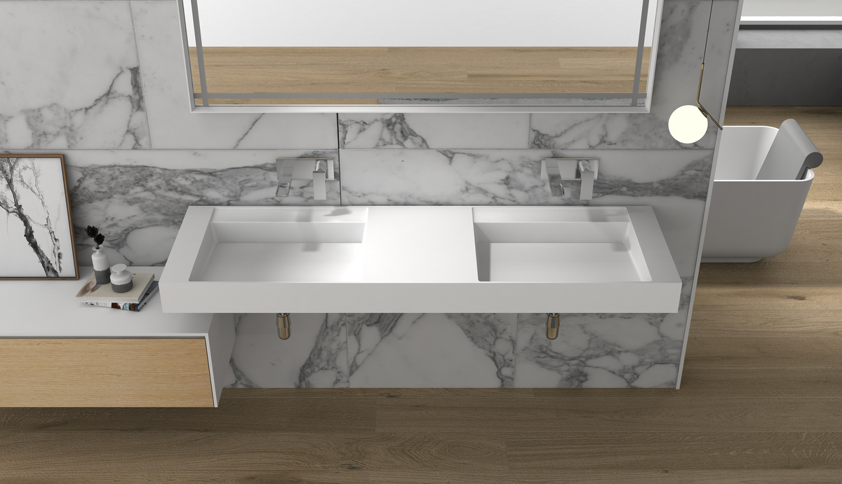 Ramp Basin 2000mm Wall Hung GIA -G38685 – Stonebaths