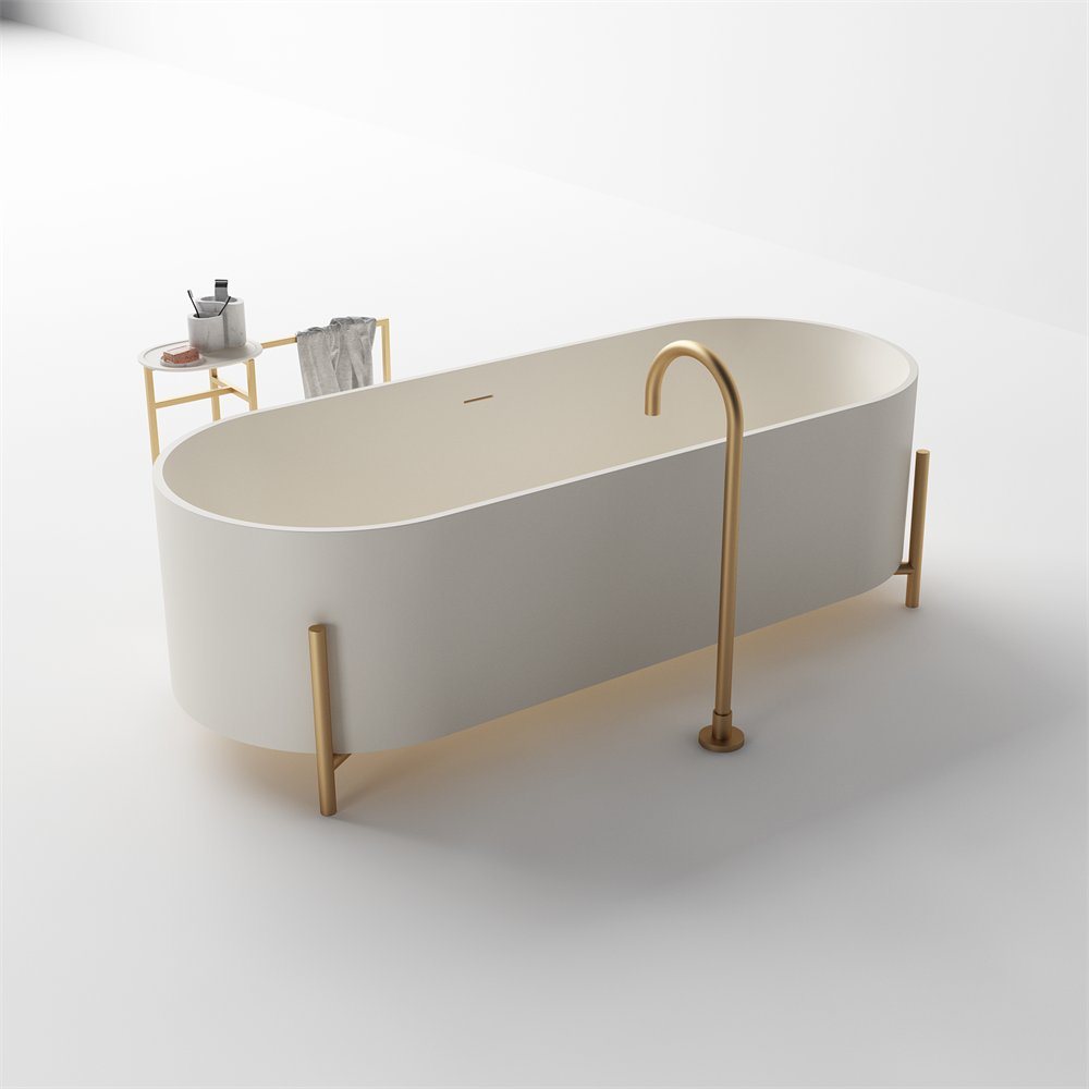 Elise Statement Bath on Frame Legs - 1800mm - ST82 – Stonebaths