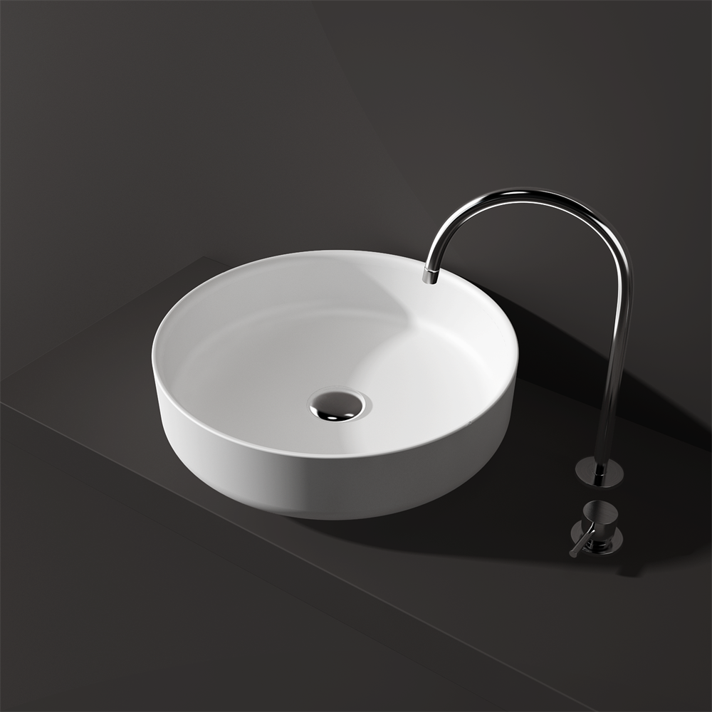 Slim round basin - 450mm - STB81 - Various Colours – Stonebaths