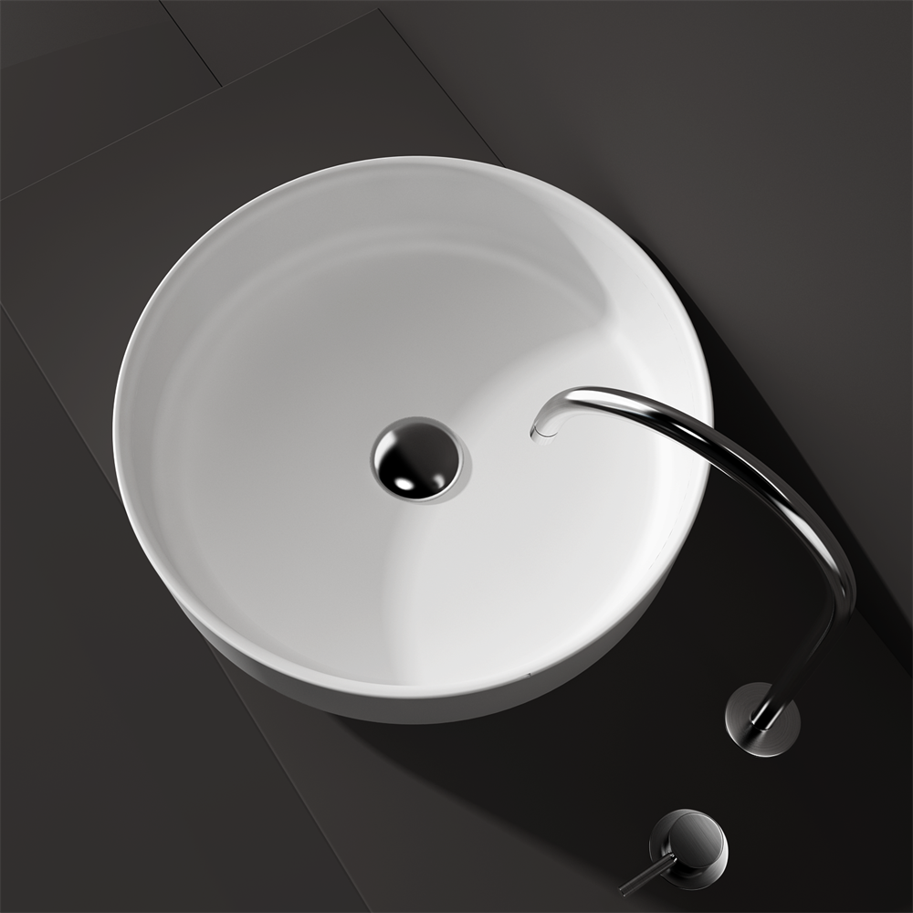 Slim round basin - 450mm - STB81 - Various Colours – Stonebaths