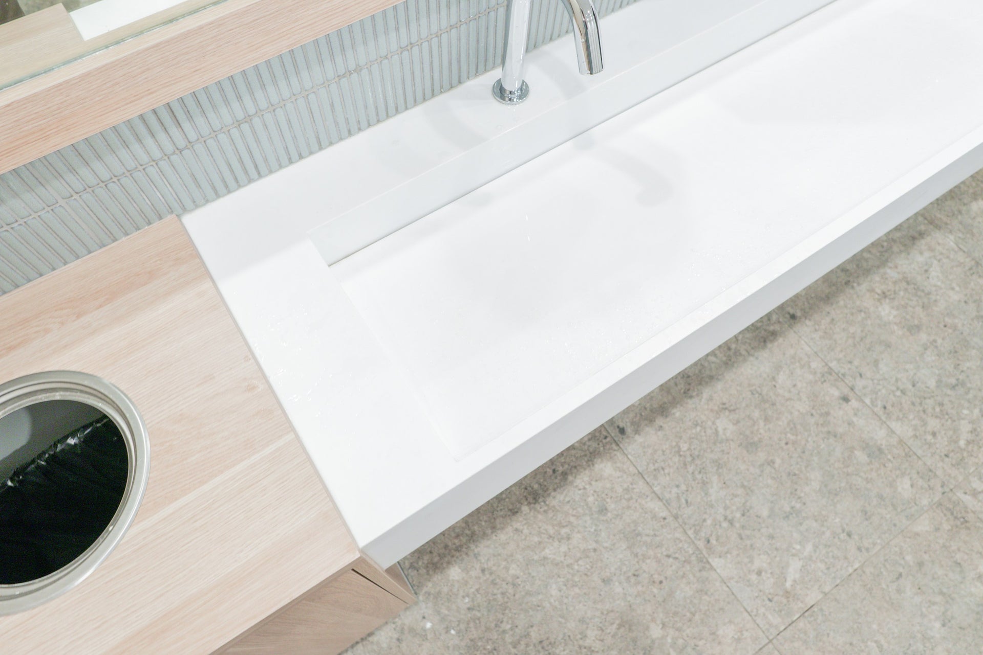 Ramp Basin 1800mm Wall Hung (Custom) B1800 – Stonebaths