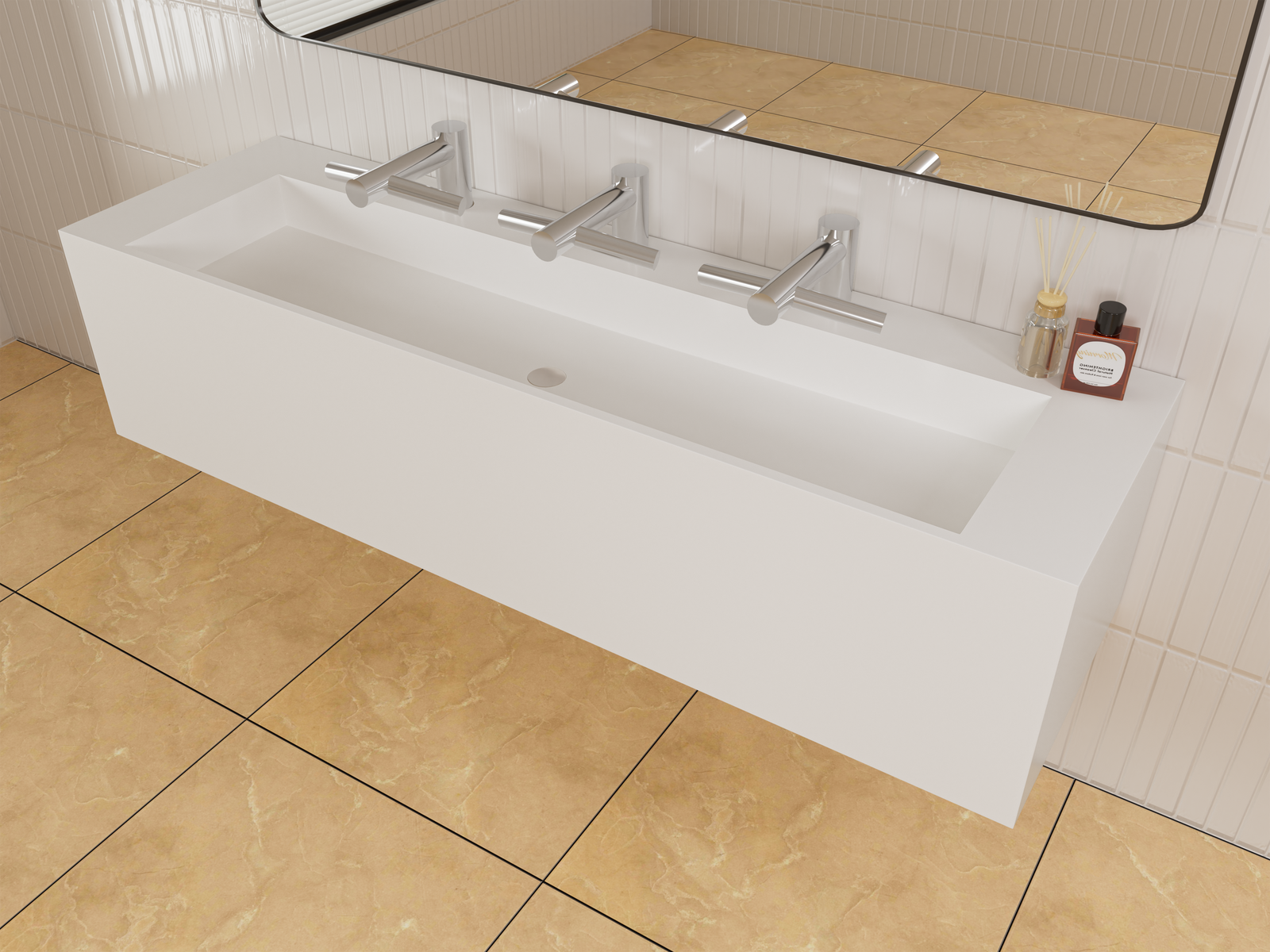 The Trough D-Airblade 400 Basins – Stonebaths