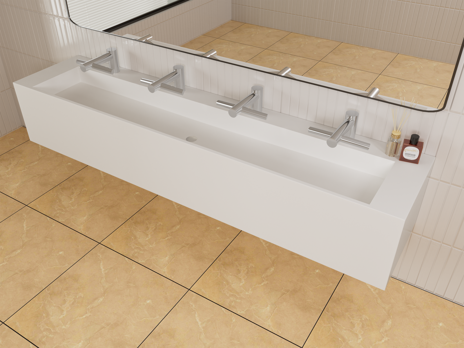 The Trough D-Airblade 400 Basins – Stonebaths