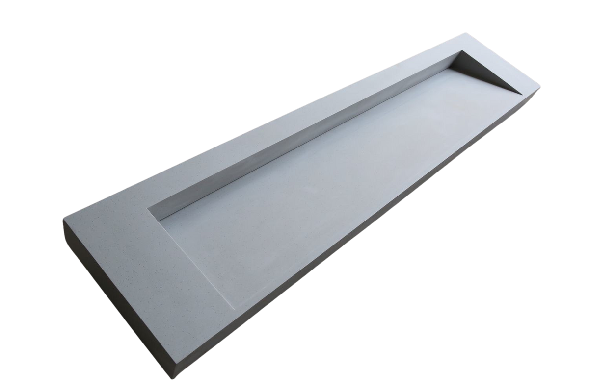 Ramp Basin 2400mm Wall Hung (Custom) B2400/80 – Stonebaths