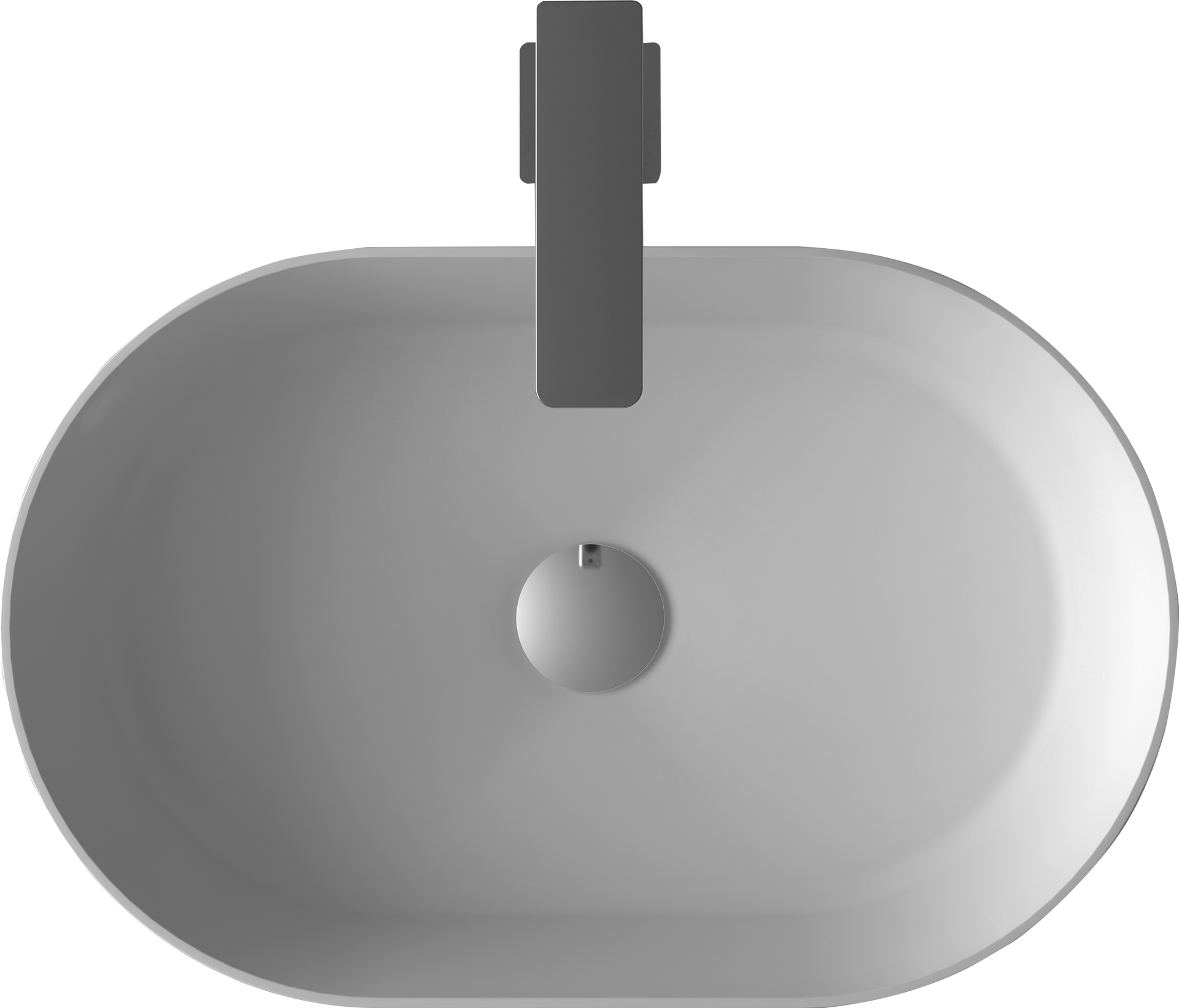 Thin edge oval stone basin 650mm G38541 – Stonebaths