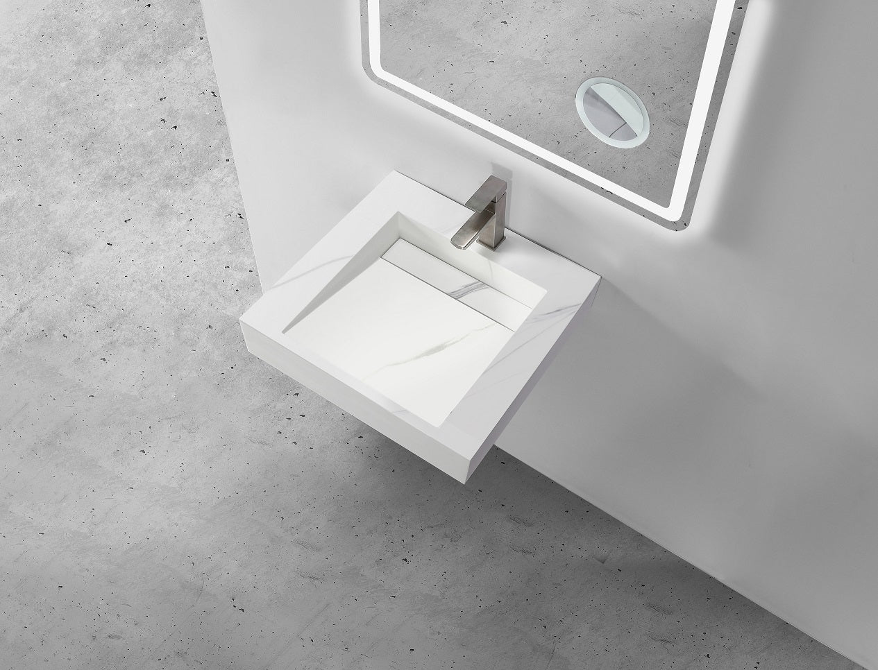Marble Ramp Basin 600mm - BUVS600 – Stonebaths
