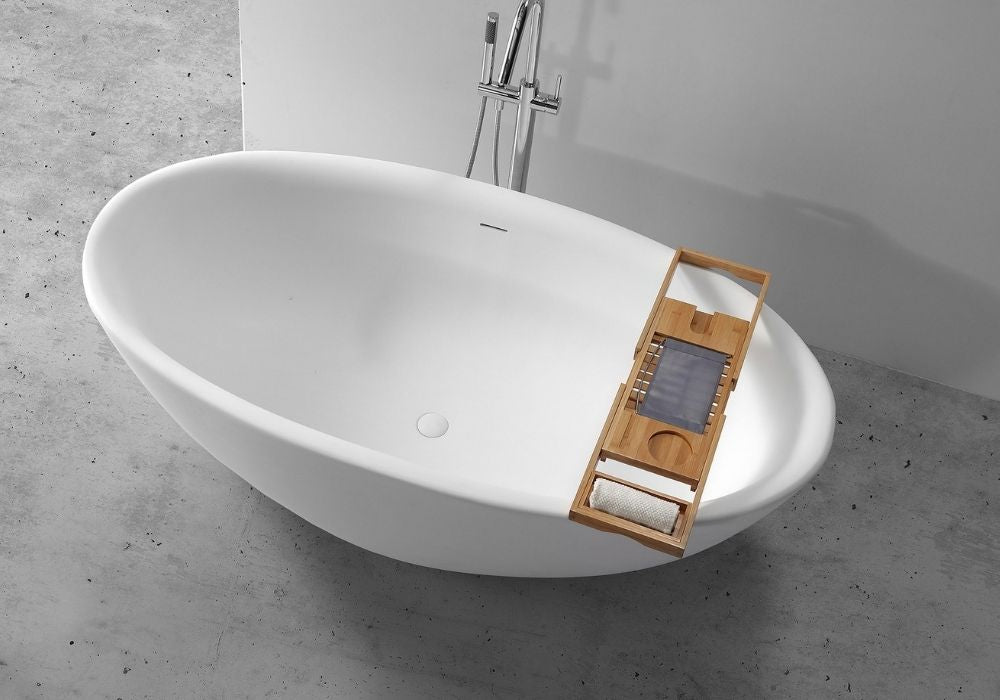 Extra Wide, Soft Curved Edged Stone Bath - 1710mm - B092 – Stonebaths