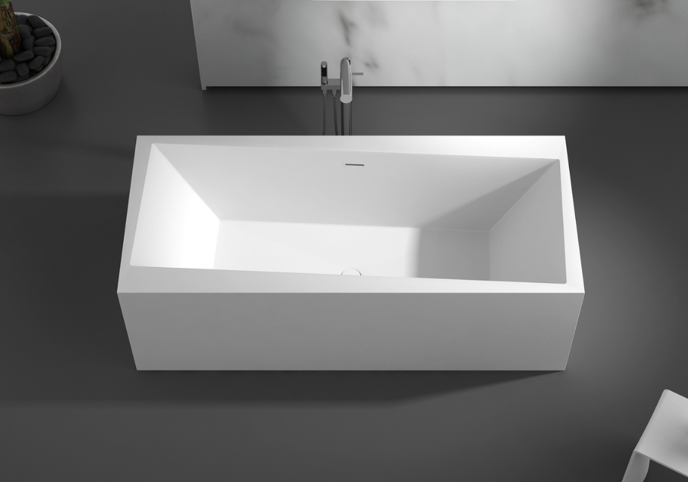 Gia Cube Shaped Bath - Perfect For Corners - 1760mm - G65112 – Stonebaths