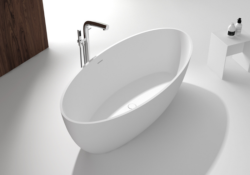 Gia Mid-Size Wide Stone Bath - 1700mm - G6599