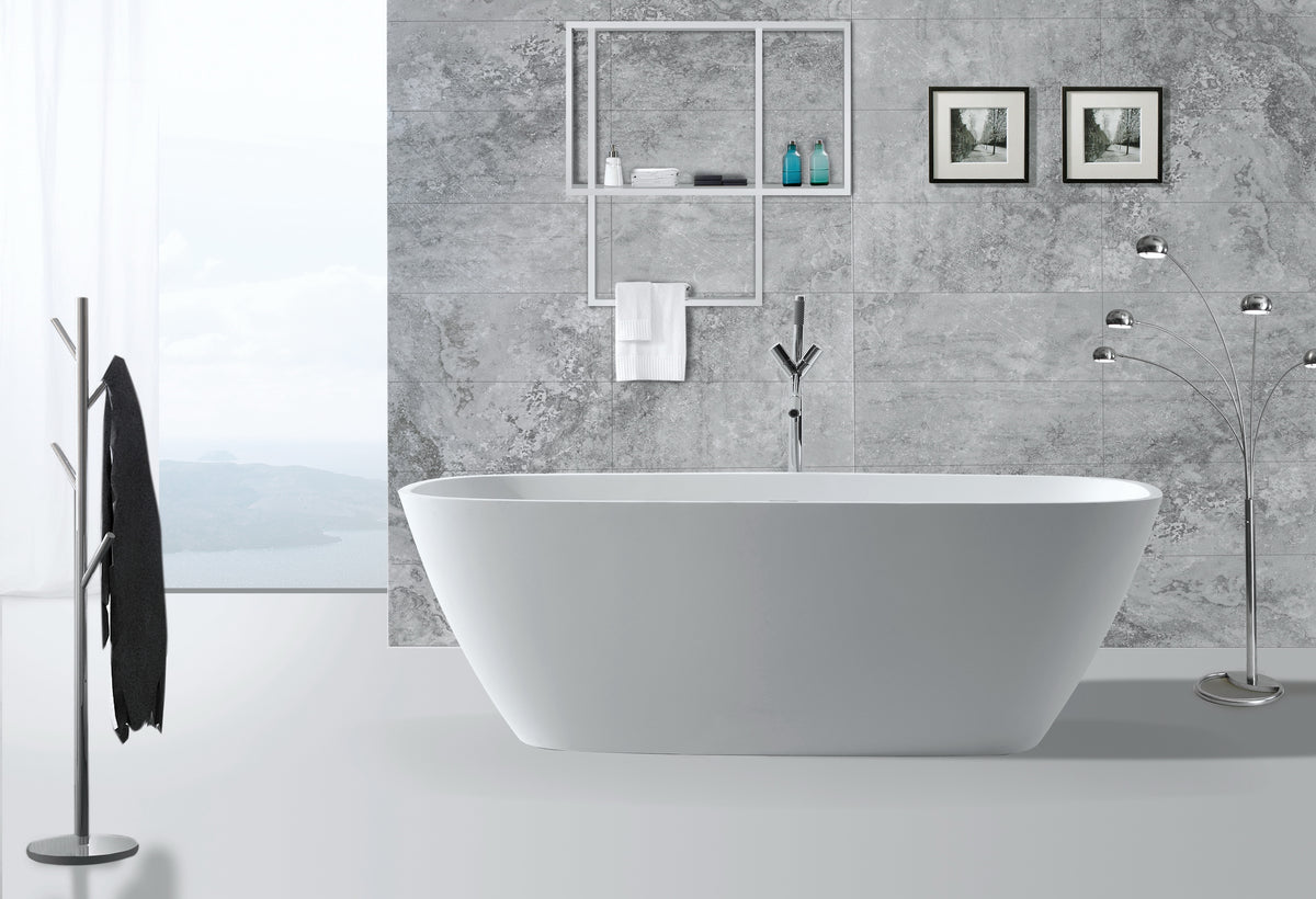 B037 1720mm, 1800mm natural stone bathtub – Stonebaths