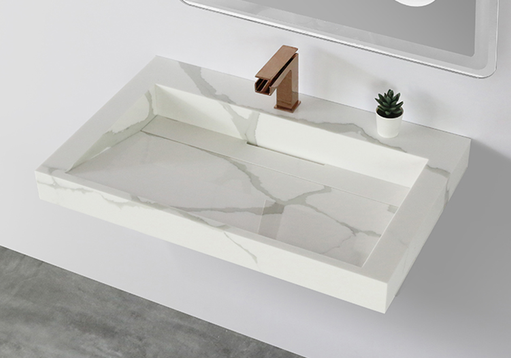 Marble Ramp Basin 1000mm - BUVS1000 – Stonebaths