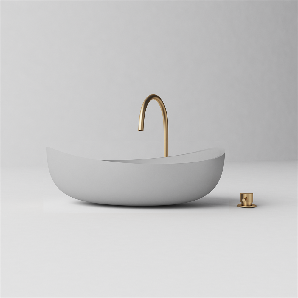 Slimline Curved Feature Basin - 600mm - STB85 T - Various Colours ...