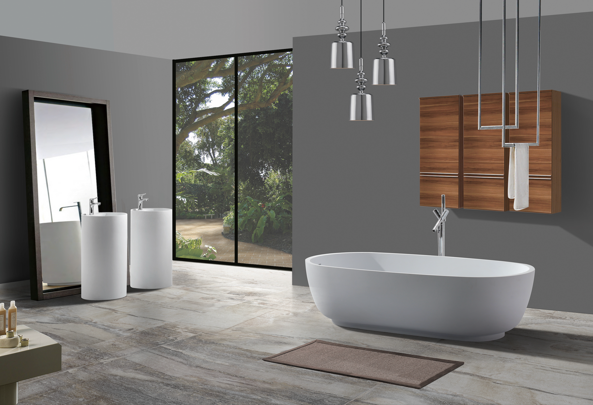 Hugi Two Person Large Stone Bath - 1810mm - B036 – Stonebaths